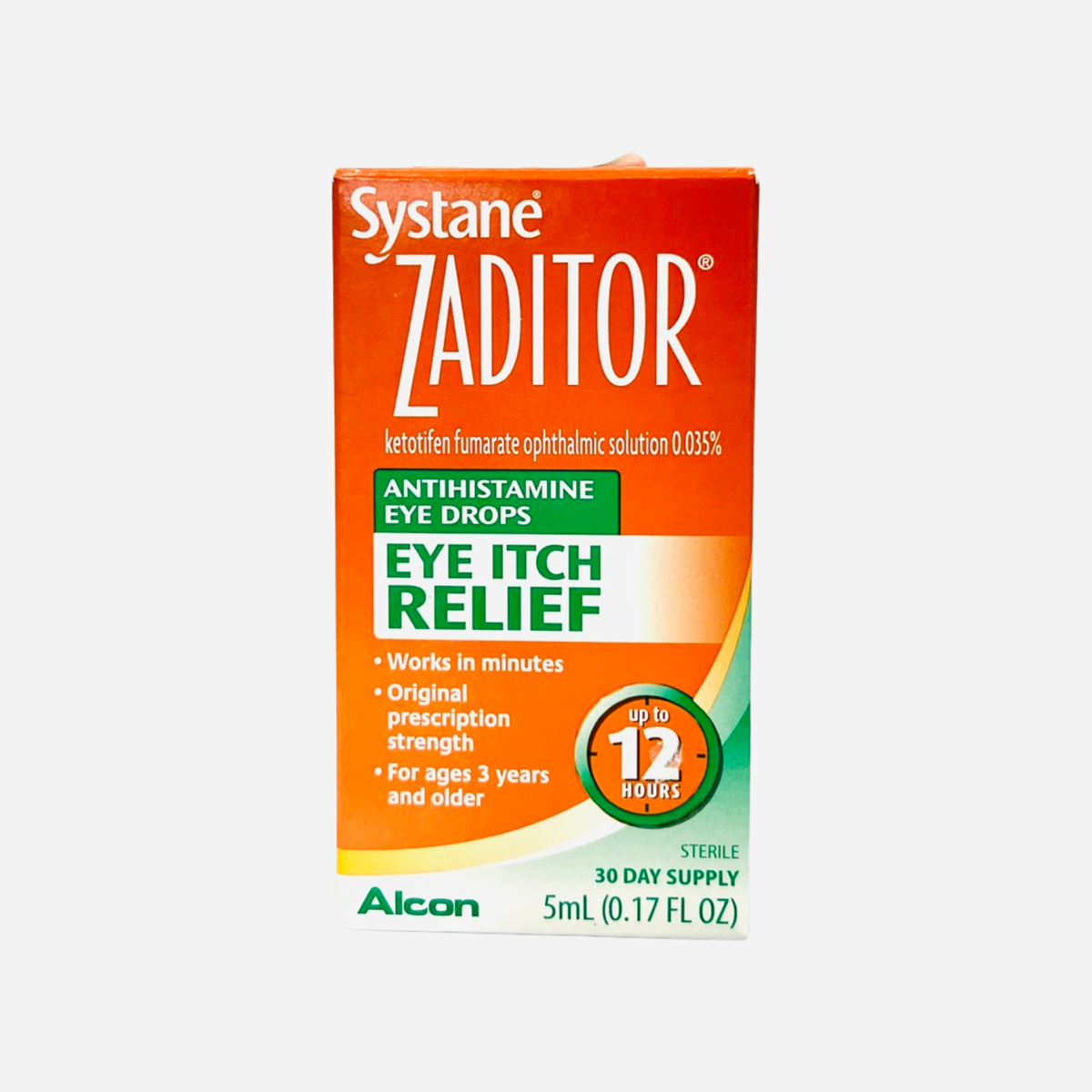 Systane Zaditor, Antihistamine Eye Drops 30 Day Supply, 5 mL